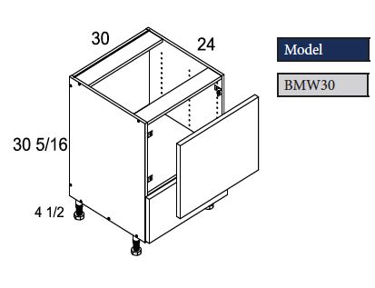 Microwave Base Cabinets – Top Shelf Cabinets Canada